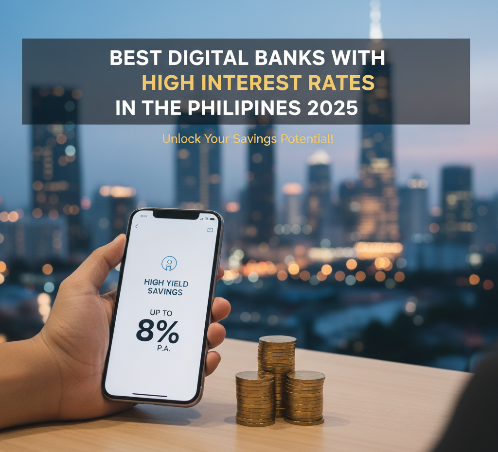 Best digital banks with high interest rates in the Philippines 2025