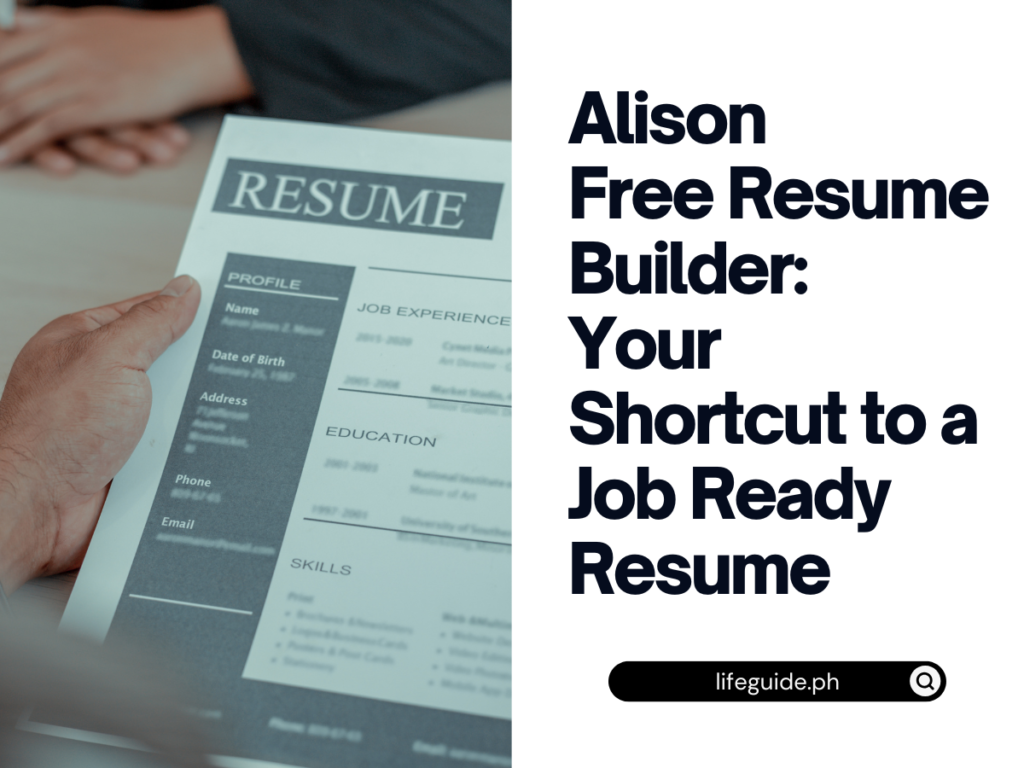 The Easiest Free Resume Builder for Filipinos